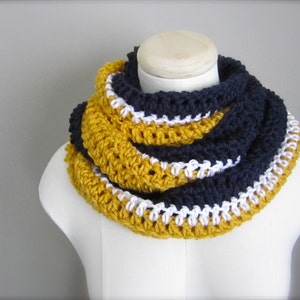 Crochet Team Colors Buffalo Sabres, Notre Dame, Michigan, Infinity ...