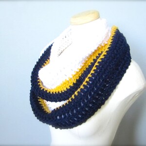 Crochet Buffalo Sabres, St Louis Blues, Michigan, Team Colors Infinity ...