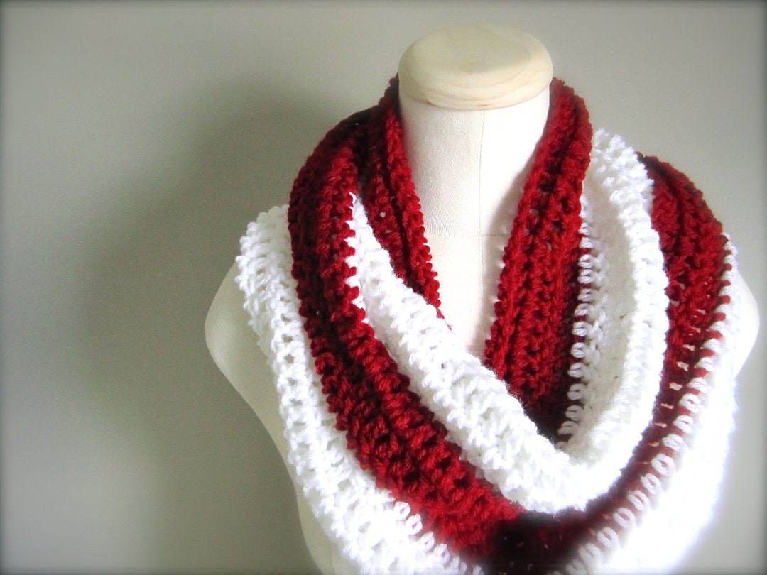 Crochet Red and White NHL Detroit Red Wings, Chicago Blackhawks Team ...