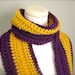 Crochet Purple Gold Yellow NHL L.A. Lakers Kings Hockey - Etsy