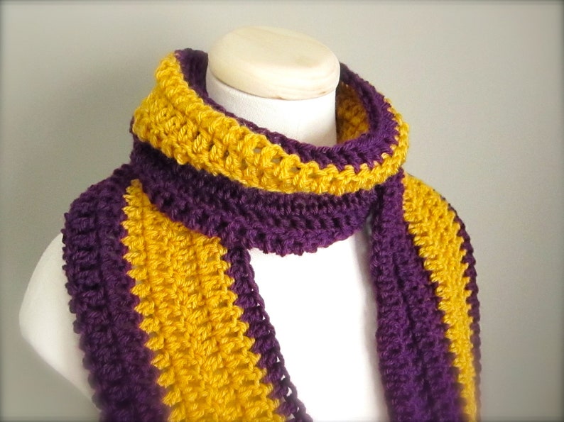 Crochet Purple Gold Yellow NHL L.A. Lakers Kings Hockey | Etsy