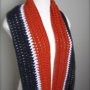 Crochet Navy Blue, Orange, and White Edmonton Oilers, New York ...