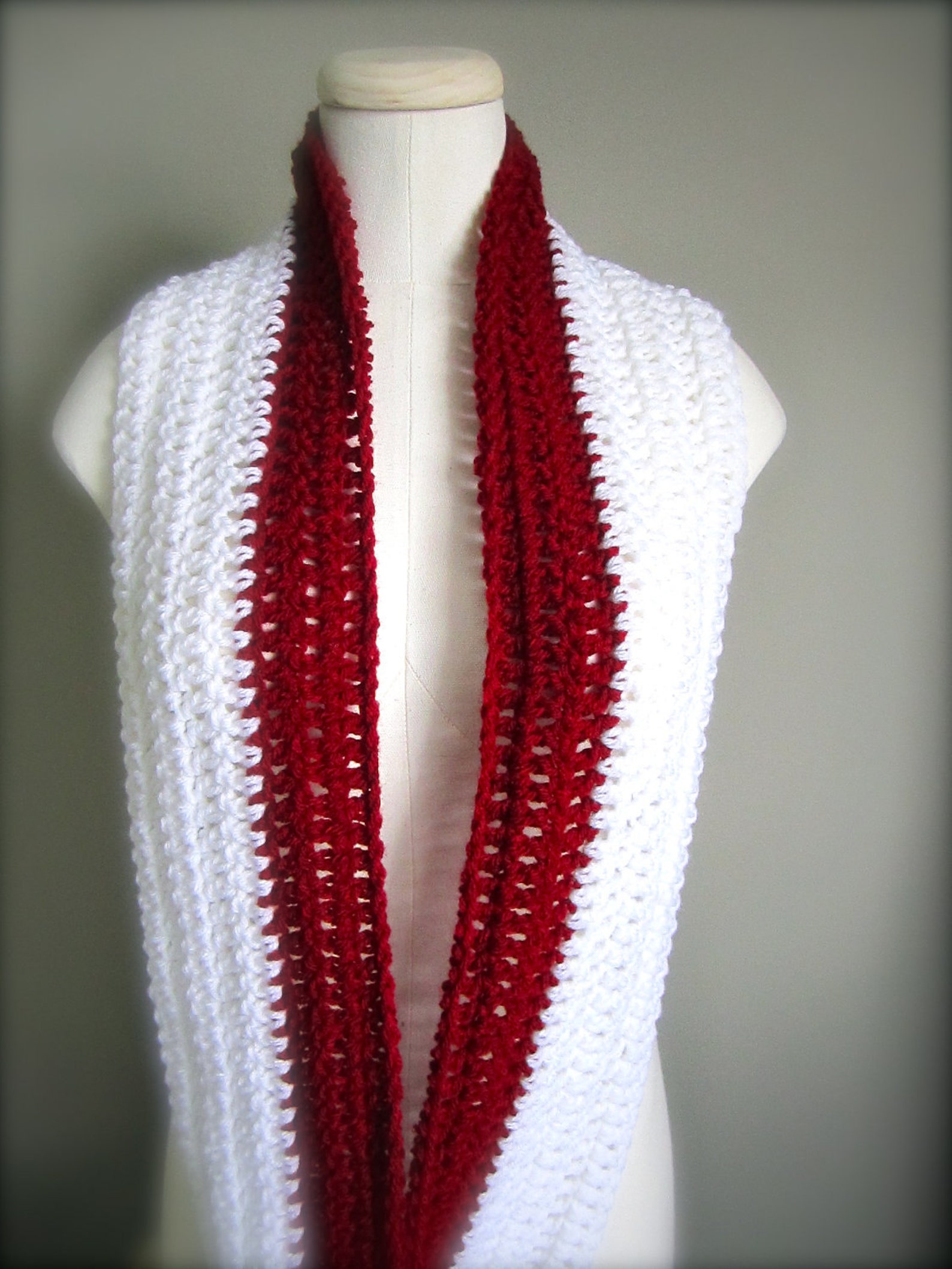 Crochet Red and White NHL Detroit Red Wings Chicago | Etsy