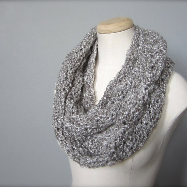 Grey Infinity Scarf - Etsy