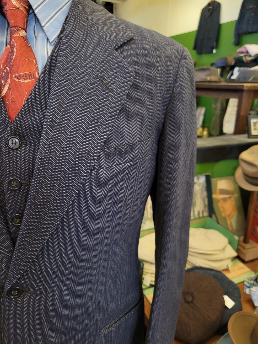 Gorgeous 1940s 3-piece Suit, 40R - Etsy