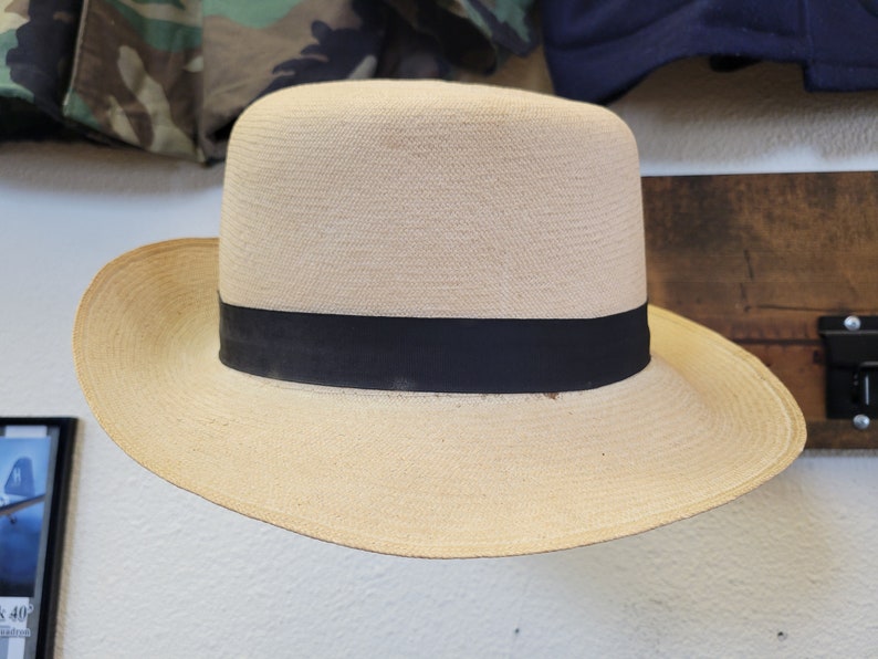 Beater 1930s Optimo Crown Straw Hat - Etsy
