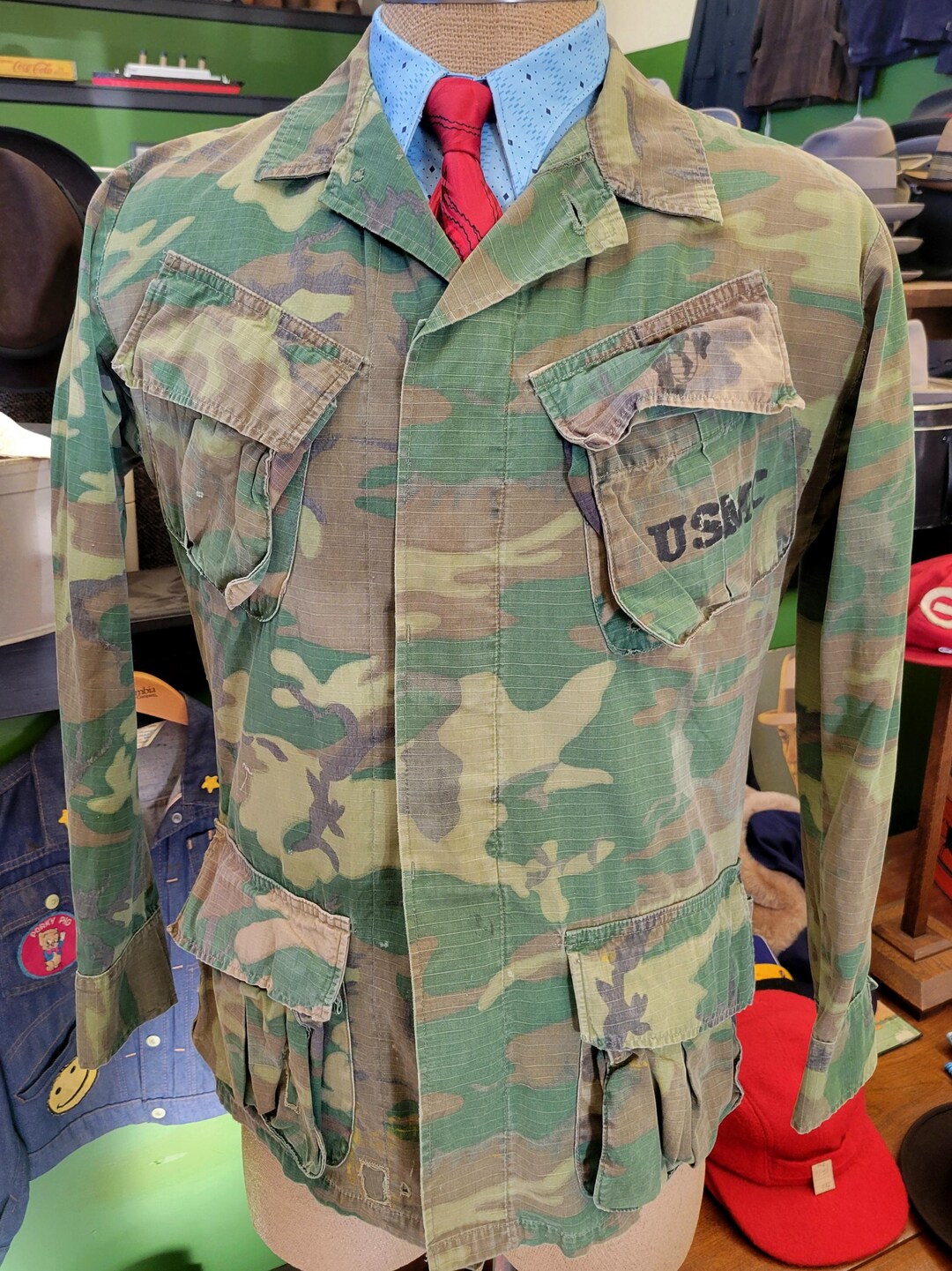 1969 Vietnam War USMC ERDL Jacket, Size 38-40R - Etsy