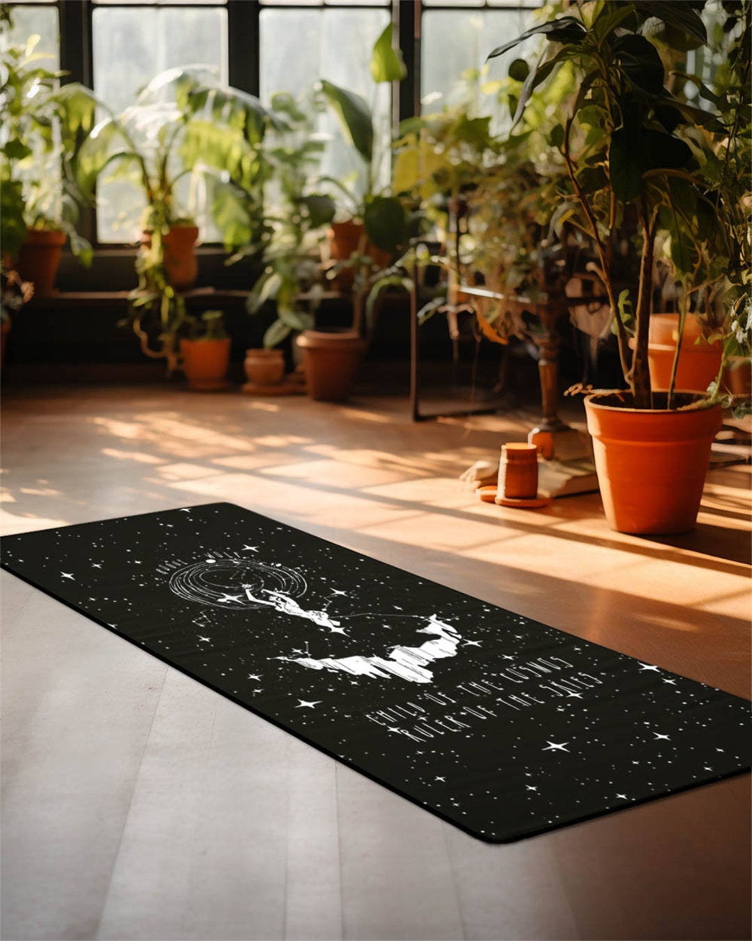 Cosmos Yoga Mat – Witchy Gothic Exercise Mat With Carrying Strap - Etsy
