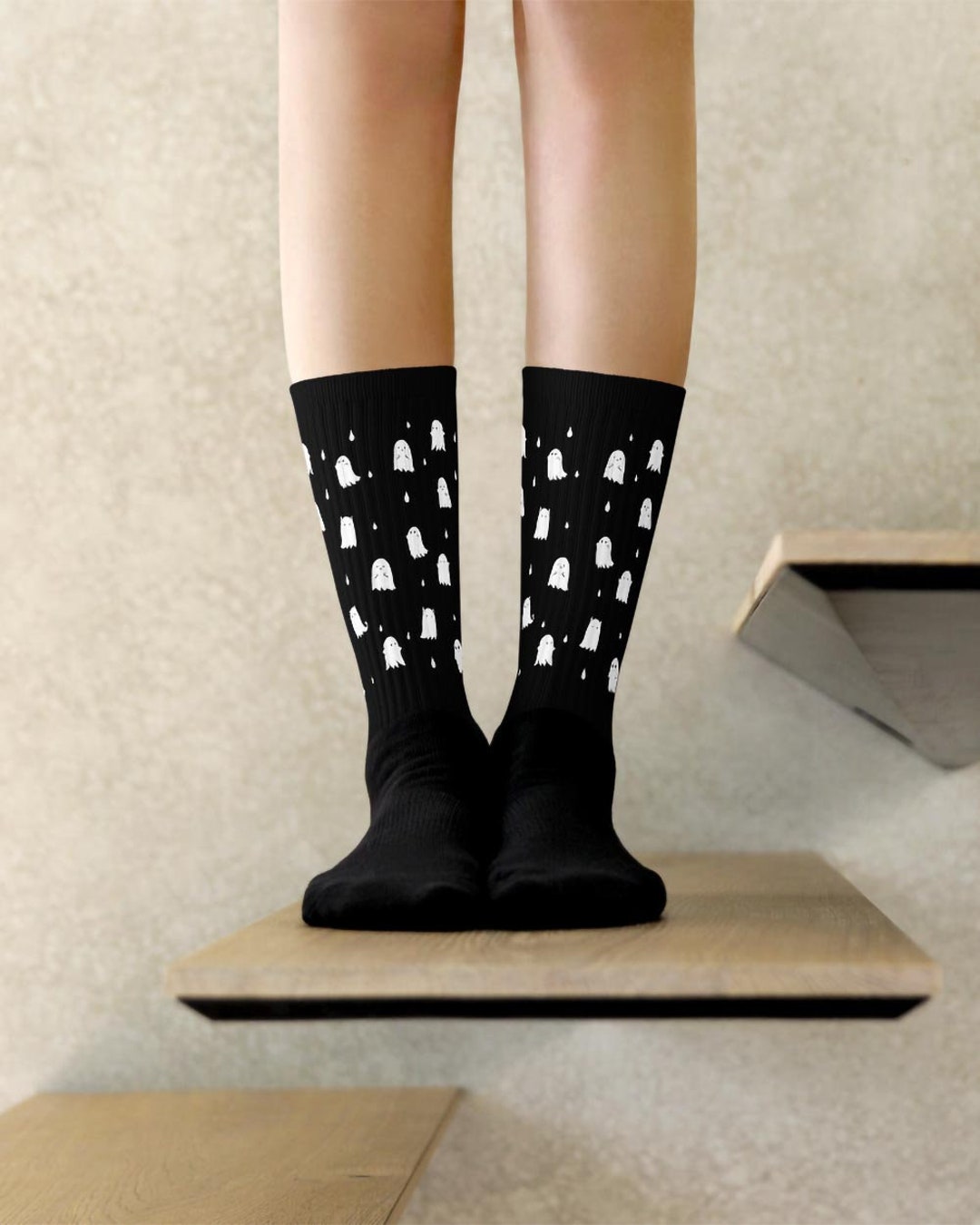 Ghost Party Socks - Vegan Goth Spooky Alt Style - Etsy