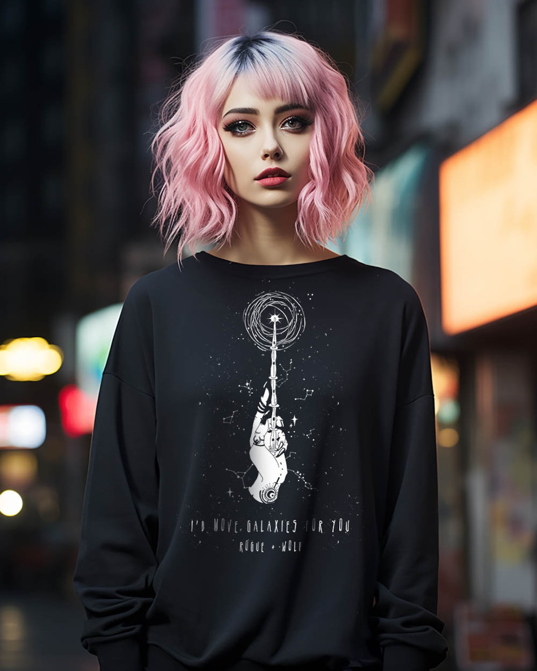 Cosmic Devotion Long Sleeve Tee Unisex & Vegan Alt Goth Witchy Top ...