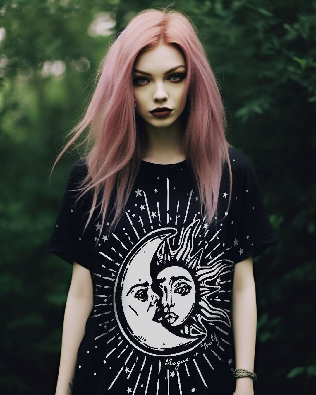Astral Tee Dress - Vegan Gothic Clothing - Alternative Occult Ethical ...