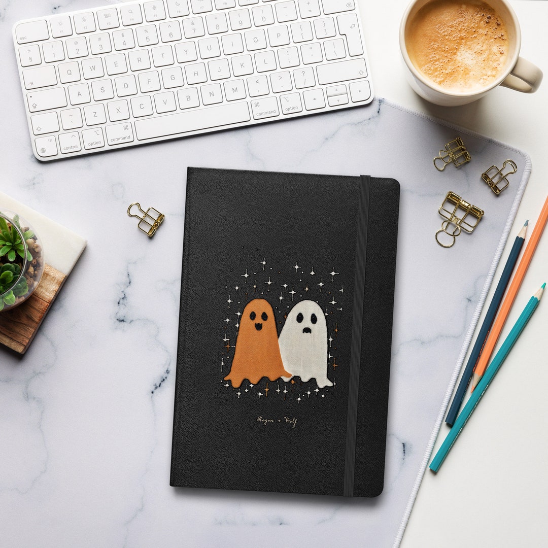 Ghost Besties Hardcover Notebook - With Elastic Closure & Ribbon Marker ...