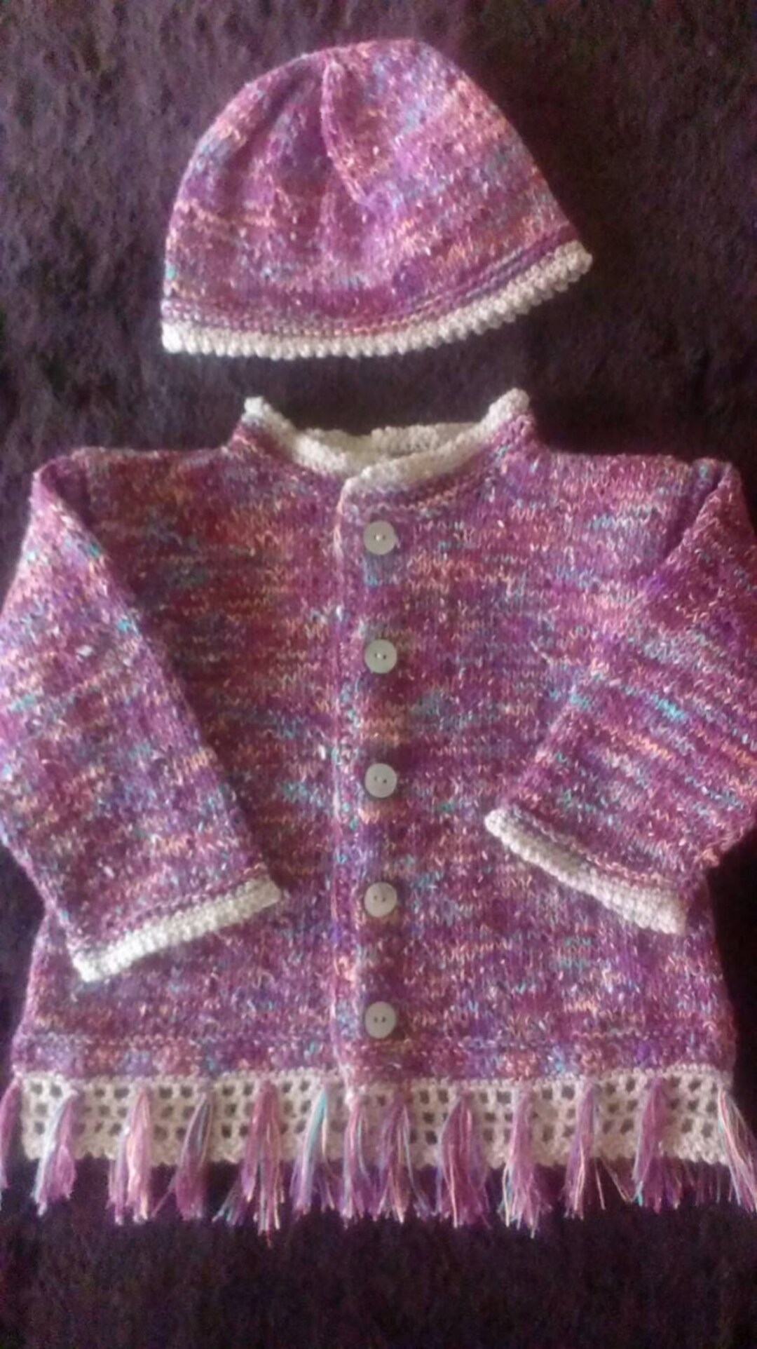 Hand-knitted 2-piece Set "romantic Melange". - Etsy New Zealand