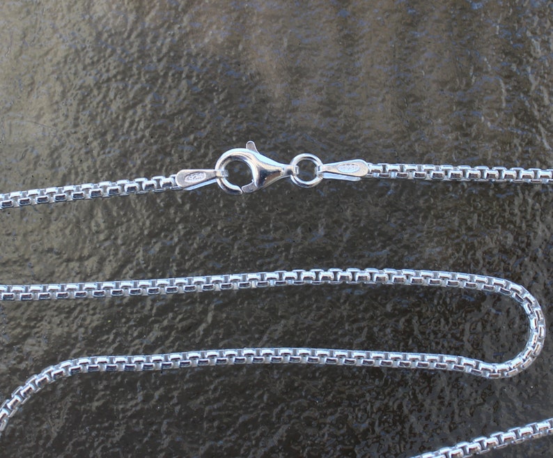 18 Inch 2.2mm Round Box Chain Italian Sterling Silver Chain - Etsy