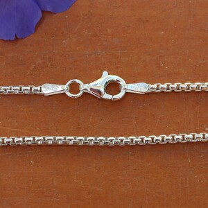 22 Inch 1.8mm Round Box Chain Italian Sterling Silver Chain Necklace ...
