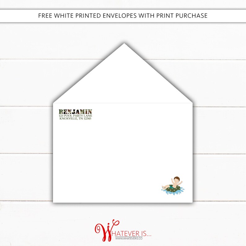 Army Pool Party Bash Birthday Printable Invitation Army - Etsy