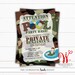 Army Pool Party Bash Birthday Printable Invitation Army Themed Kids ...
