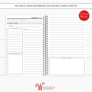 The Lord is Faithful | 52 Week Sermon Notes Book | Church Notes Book ...