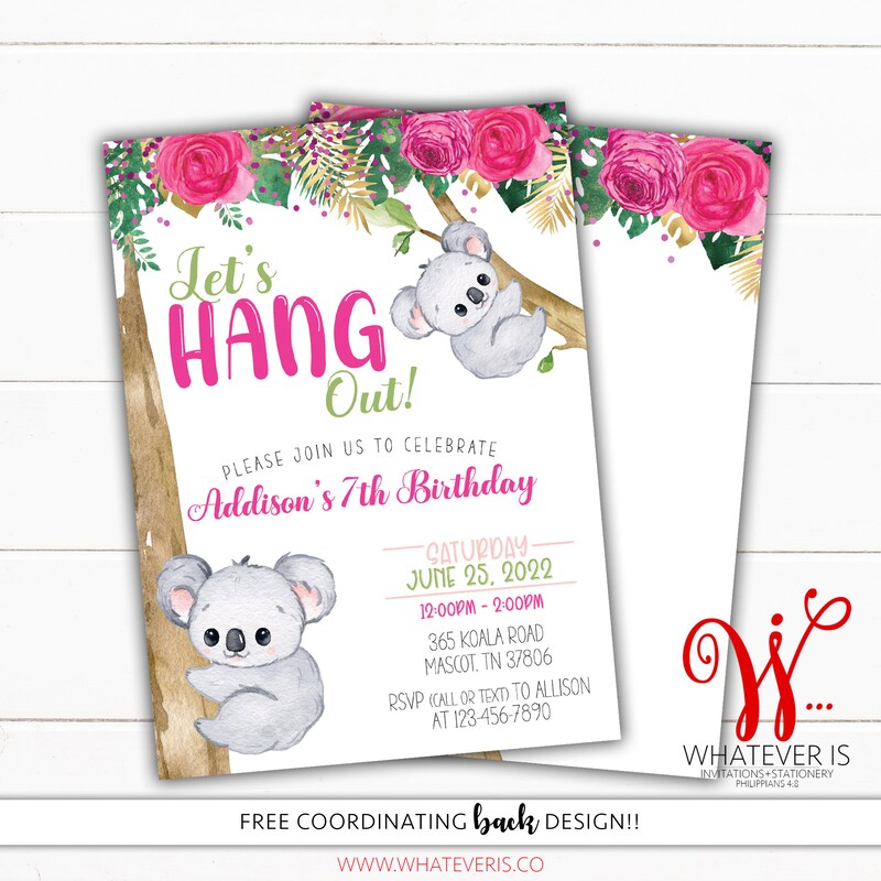 Koala Party - Etsy