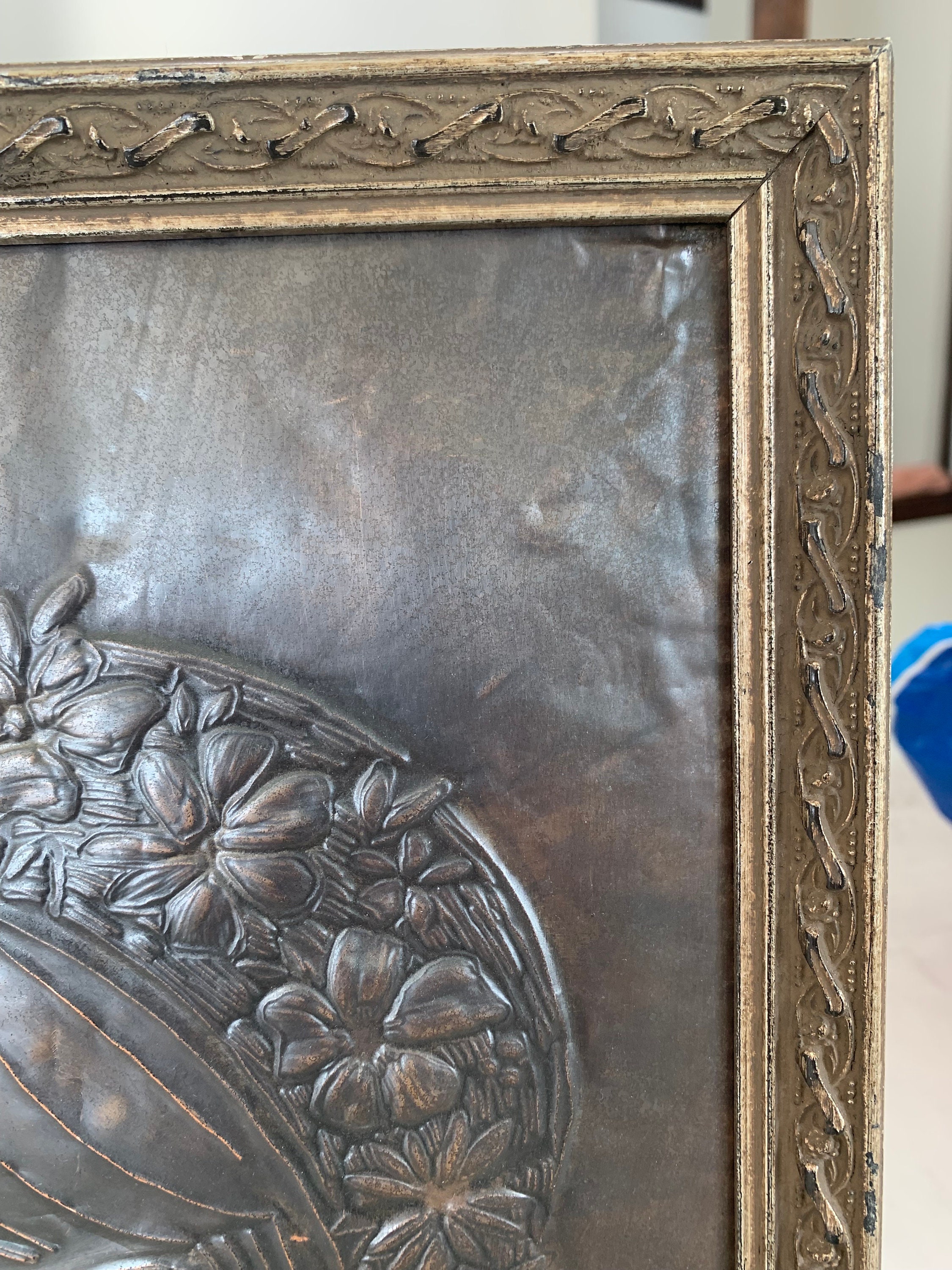 Vintage Copper Embossed Portrait Signed CGS - Etsy