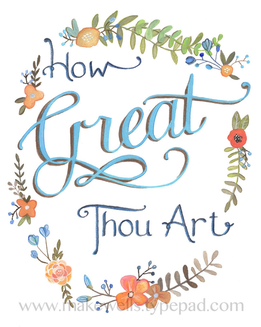 How Great Thou Art Print - Etsy