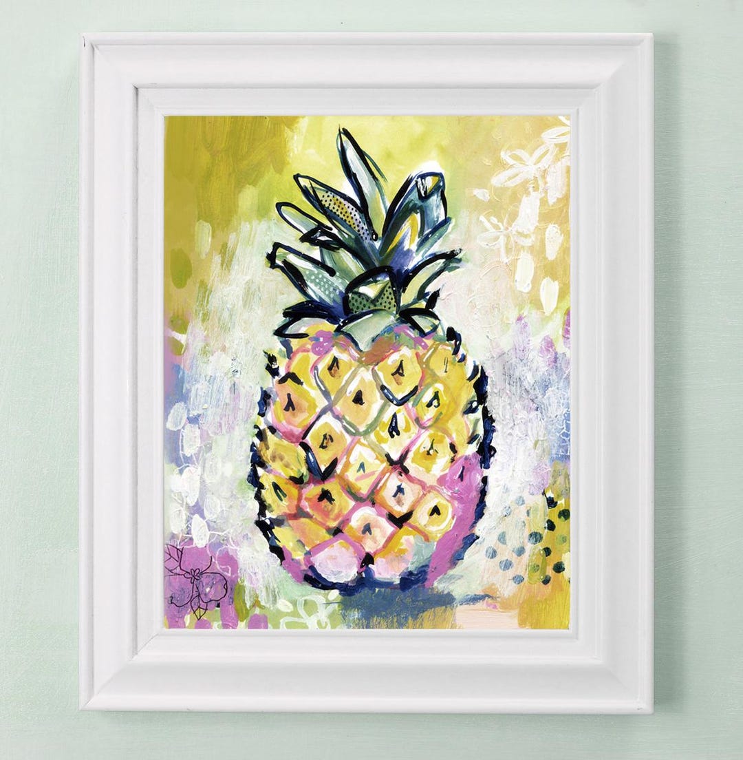 Pineapple - Day 67 Art Print - Etsy