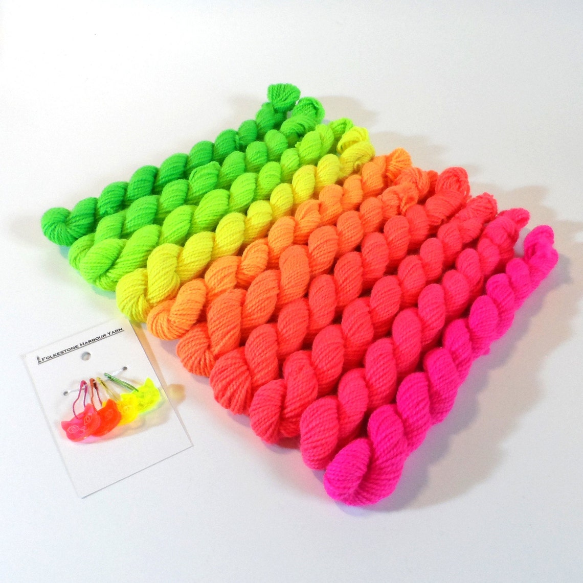 The Day the World Turned Day Glo Solid Gradient Mini Skein Set 100g ...