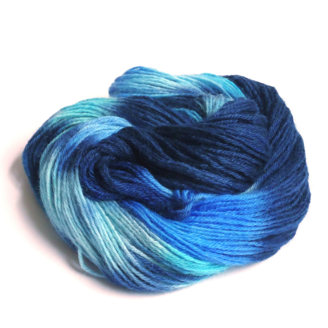 Celestial Variegated Blue Yarn 100g DK Merino | Etsy