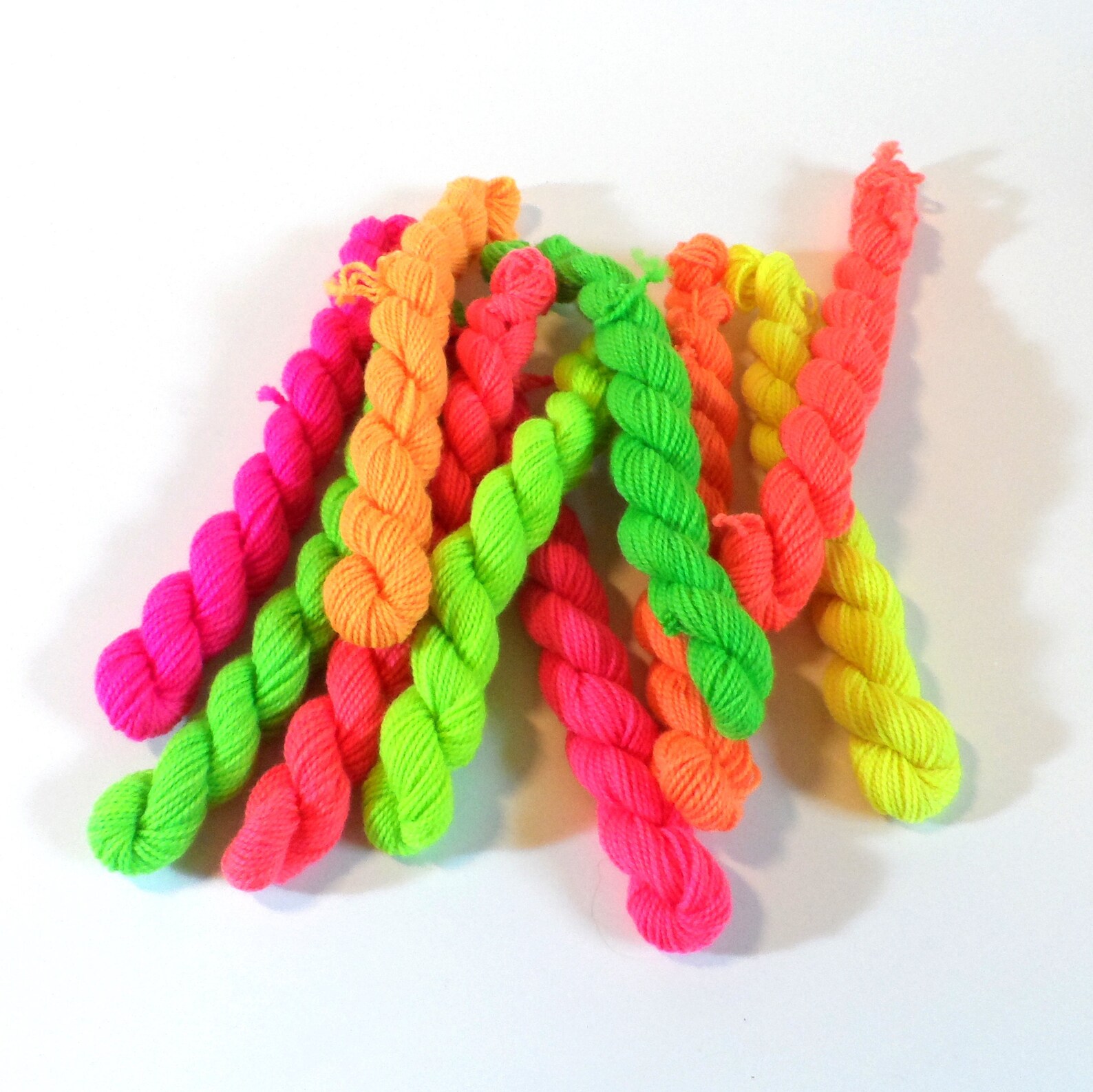 The Day the World Turned Day Glo Solid Gradient Mini Skein Set 100g ...