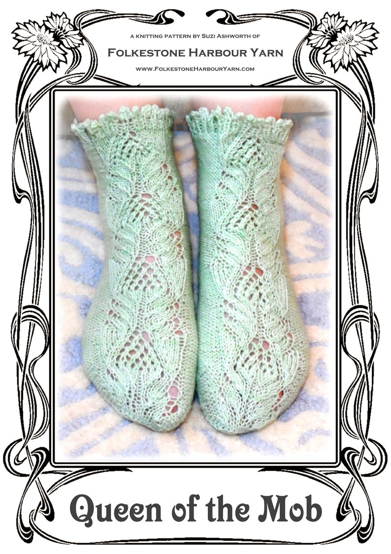 Queen of the Mob Sock Knitting Pattern Instant Download - Etsy