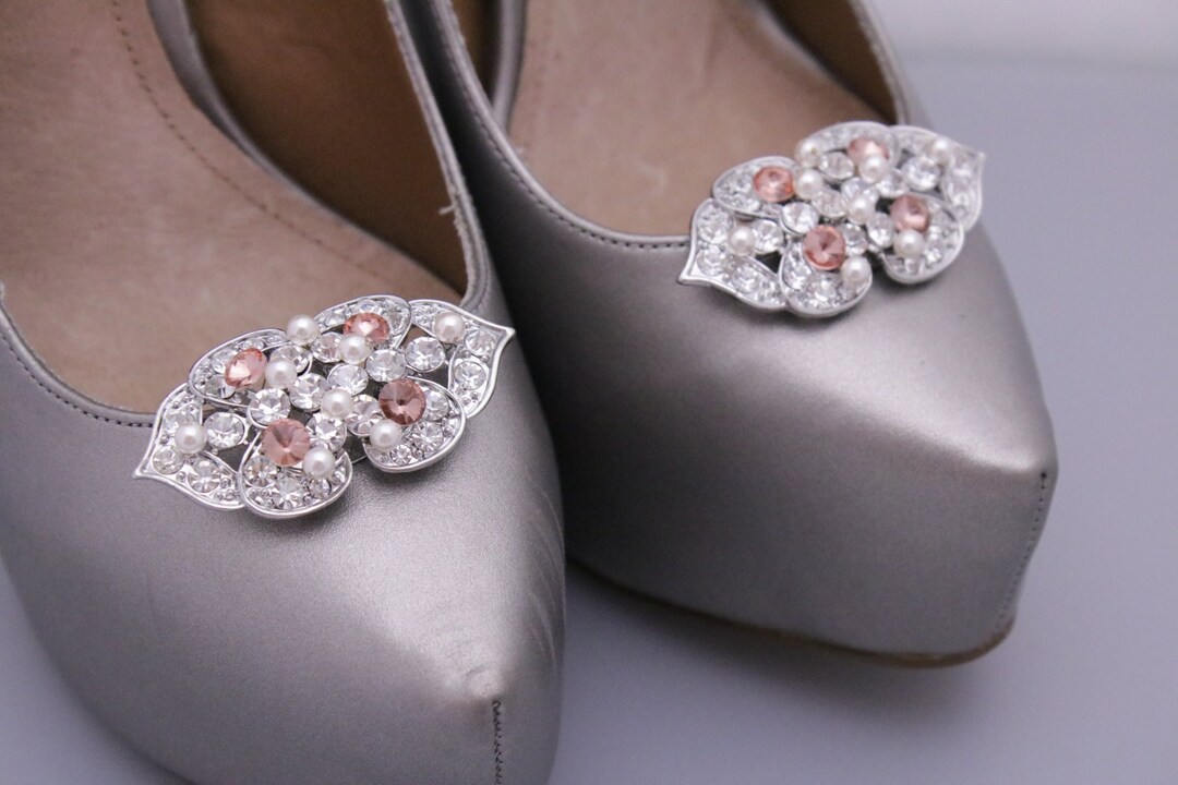 Wedding Shoe Clip Blue Shoe Clips Bridal Rhinestone Shoe Clip Bridal ...