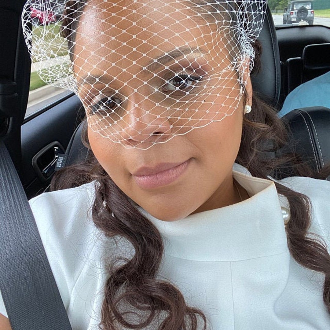 Bird Cage Veil Fascinator With Veil Bridal Birdcage Veil Wedding ...