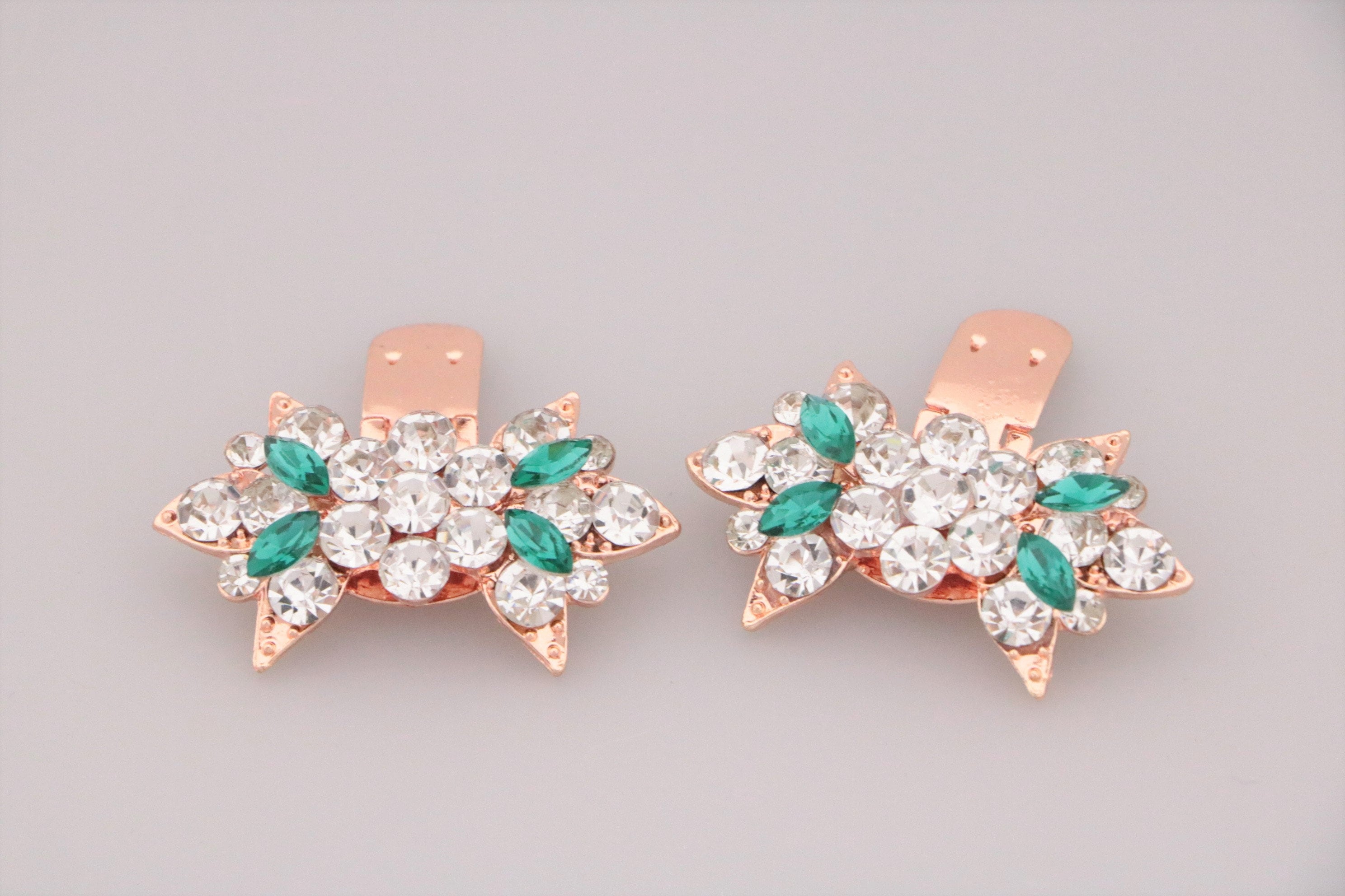 Bridal Shoe Clips Pearl Crystal Rhinestone Shoe Clips Wedding - Etsy Canada