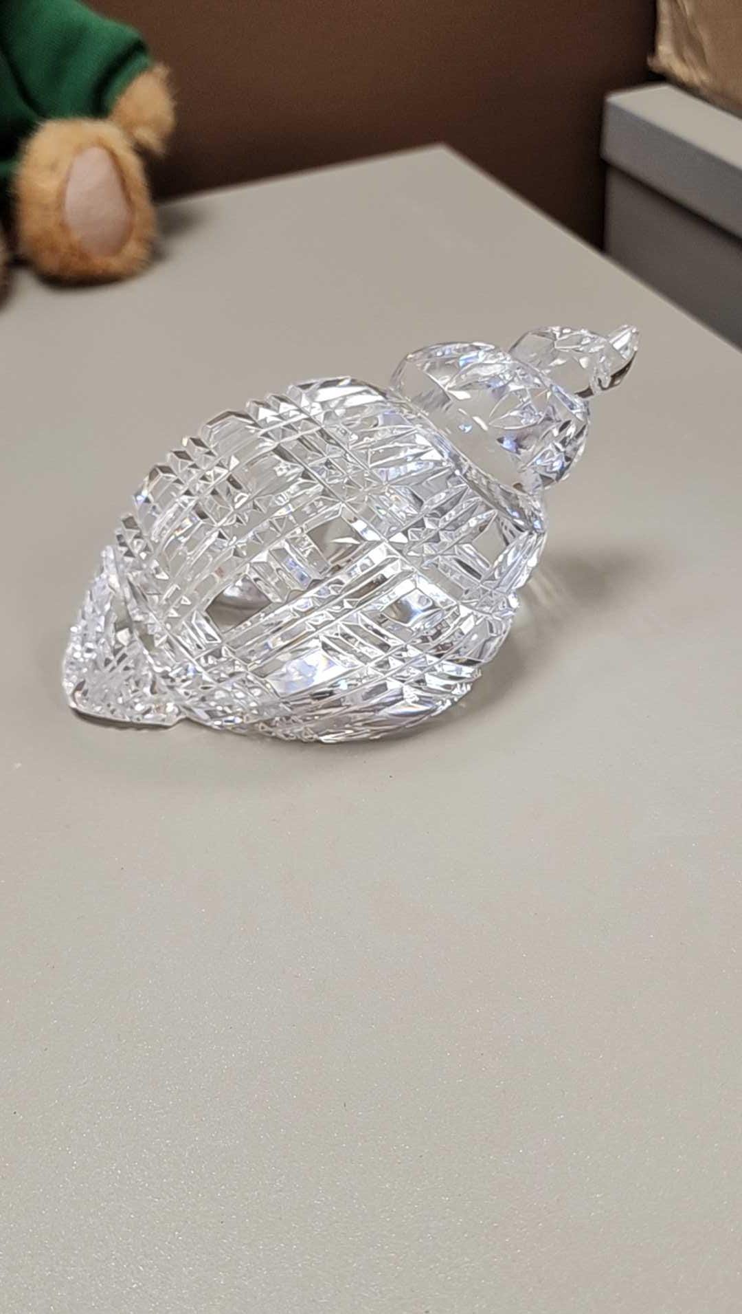 Waterford Crystal Conch Sea Shell 2.75" Paperweight Figurine - Etsy