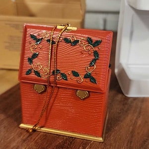 Avon Gift Collection Musical Toy Box Christmas Ornament Plays Jingle ...