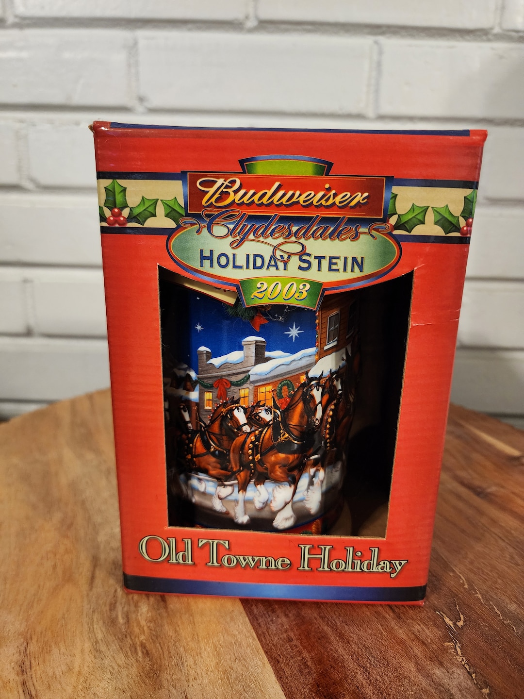 Budweiser 2003 Clydesdales Holiday Stein Old Towne Holiday - Etsy