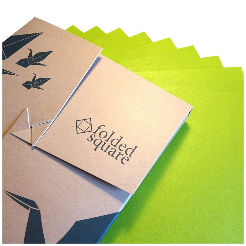 Light Green Origami Paper 100 Sheets 15cm 6 Square - Etsy
