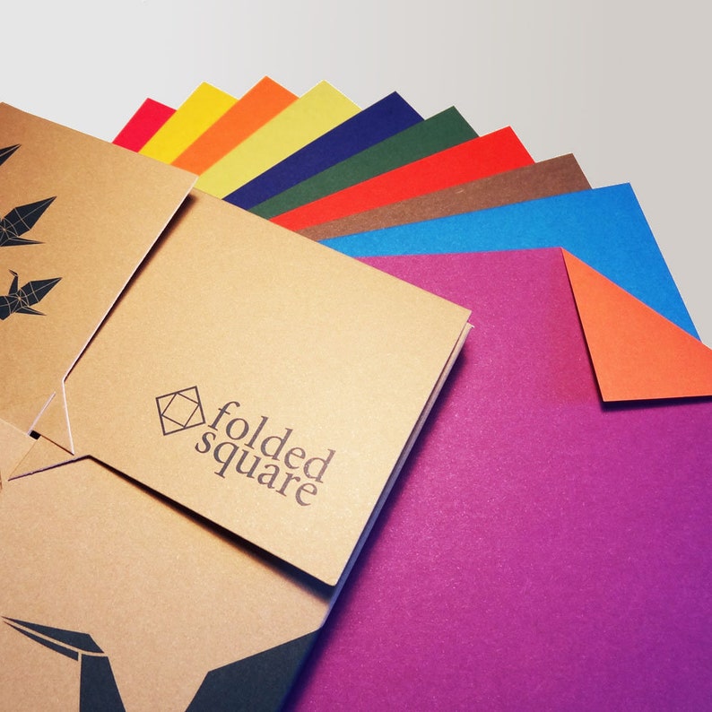 Folded Square Origami Origami Paper | 200 Sheets, 15cm (6") Square ...