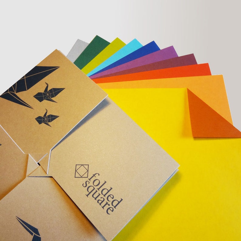 Folded Square Origami Origami Paper | 200 Sheets, 15cm (6") Square ...