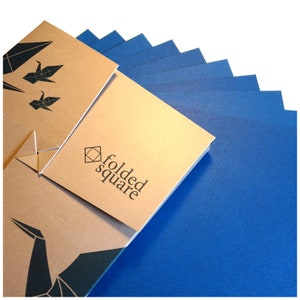 Blue Origami Paper 100 Sheets 15cm 6 Square - Etsy