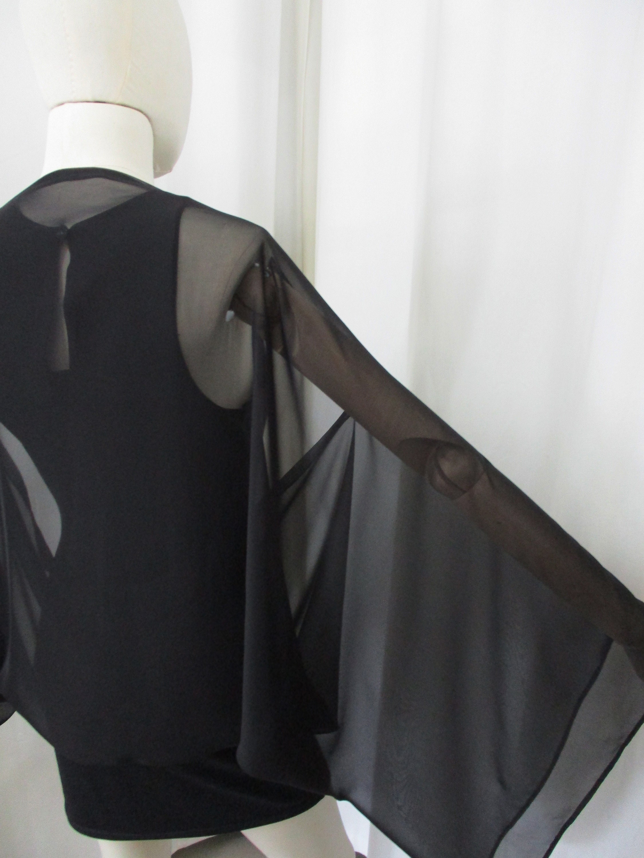 Angel Sleeves Shrug Formal Shawl Silk Shrug Chiffon Shrug - Etsy