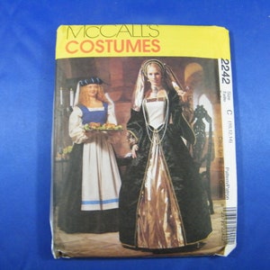 Renaissance, Medieval Costume Pattern - Uncut - Sizes 10/12/14 - Mccall ...
