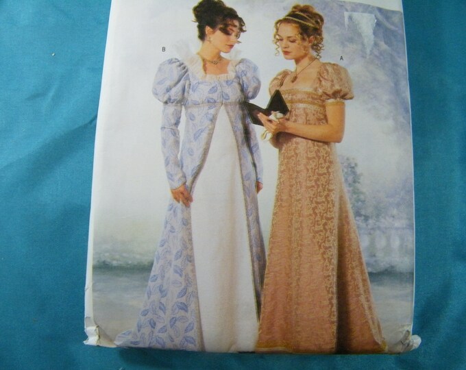 Regency Gown Pattern Historical Titanic Renaissance - Etsy