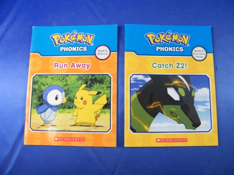 Pokemon Phonics Books 12 Books Vowel Sounds See Photos - Etsy