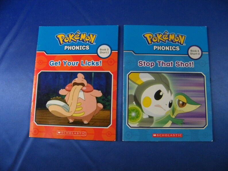Pokemon Phonics Books 12 Books Vowel Sounds See Photos - Etsy