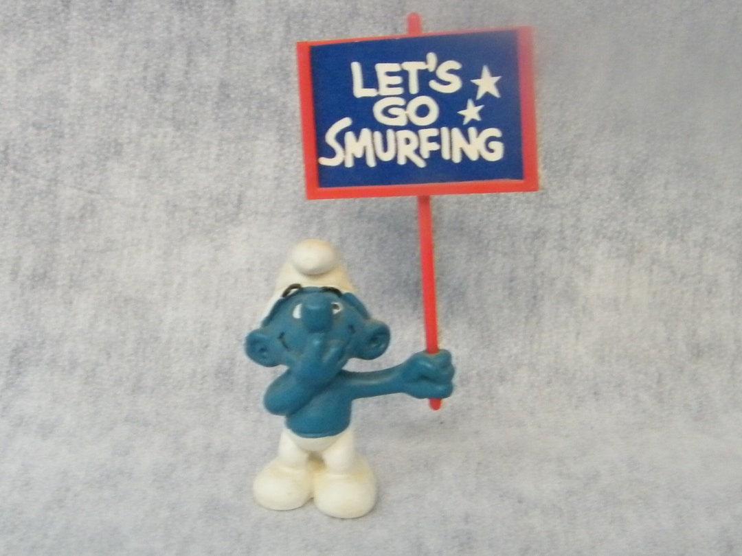 Smurf let's Go Smurfing Sign Used Condition See Photos and Description ...