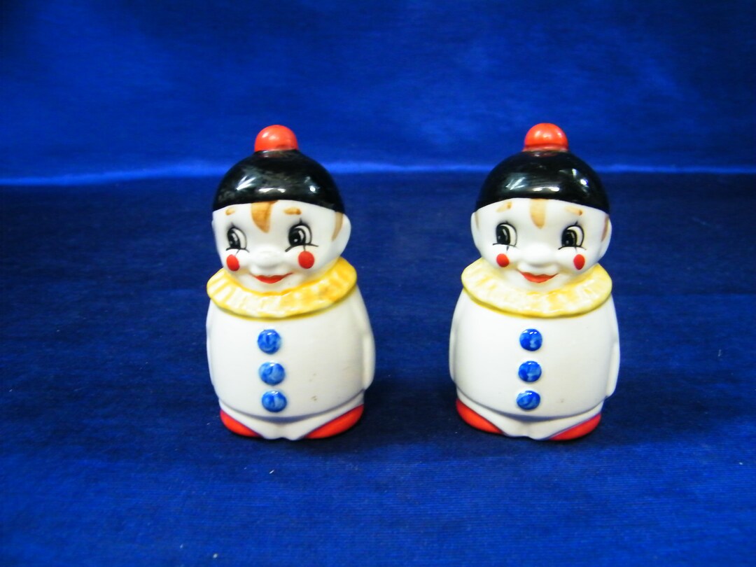Vintage Clown Salt and Pepper Shaker Set Goebel Germany See Photos and ...