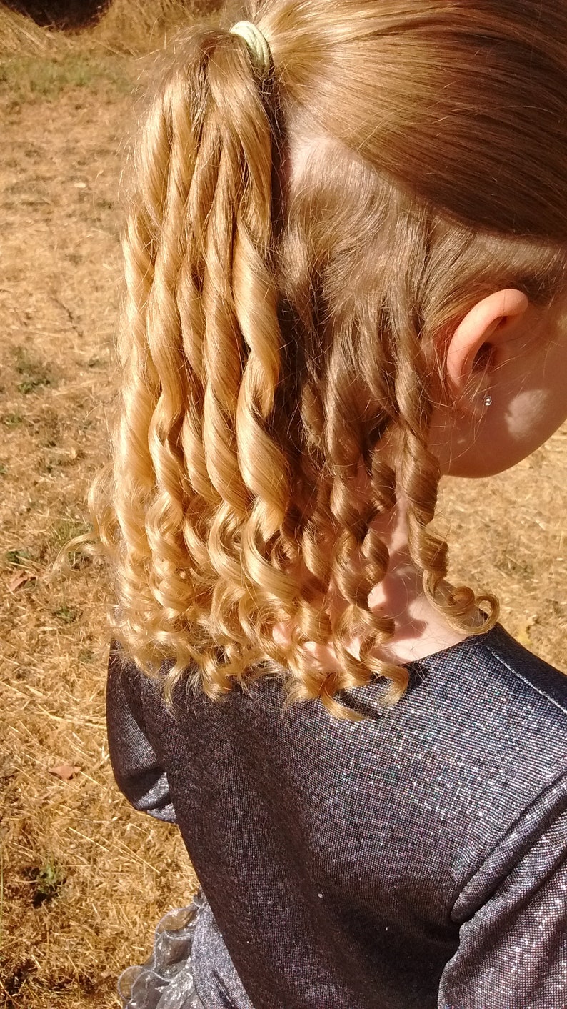 No heat curls short hair Nutcracker Victorian rag curl | Etsy