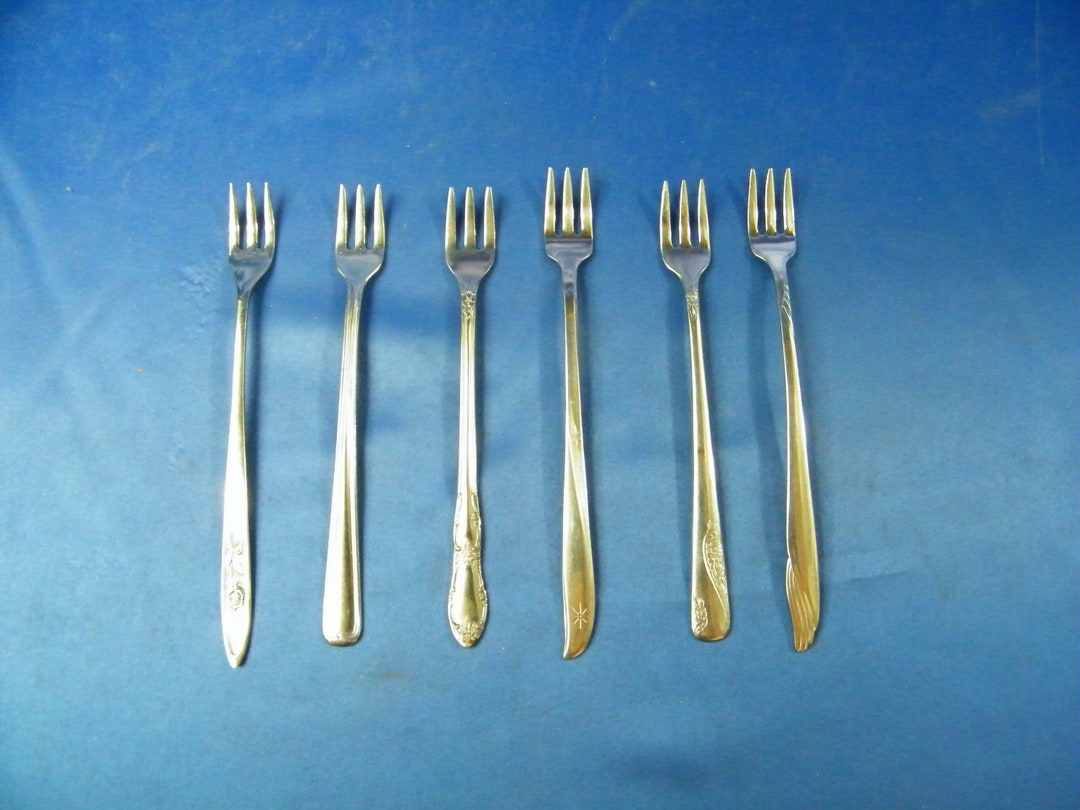 6 Shrimp Forks, Mismatched, Second Hand - Etsy