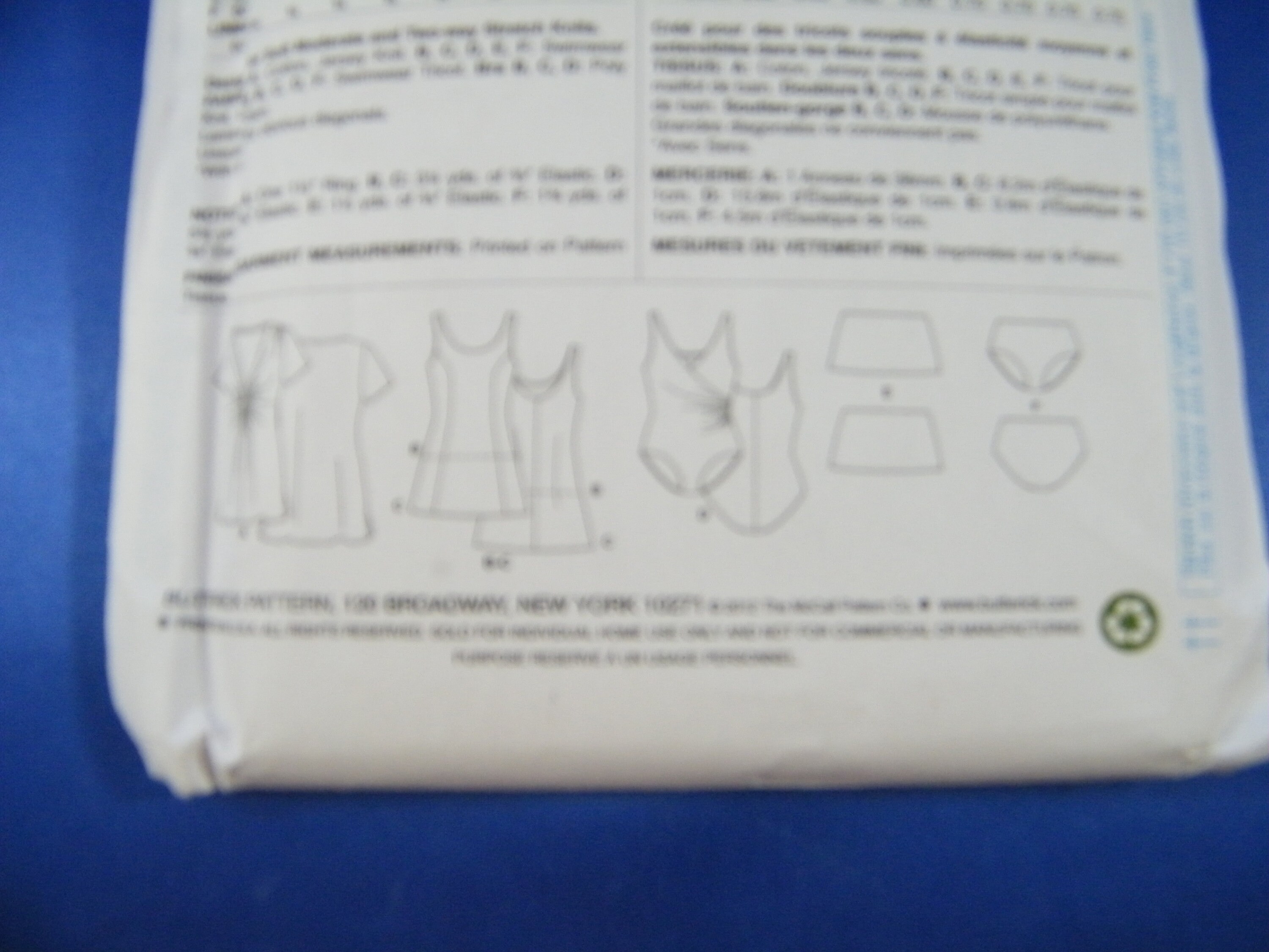 Uncut Swimsuit Pattern Butterick 5795 Women's Sizes 26W to 32W Craft ...